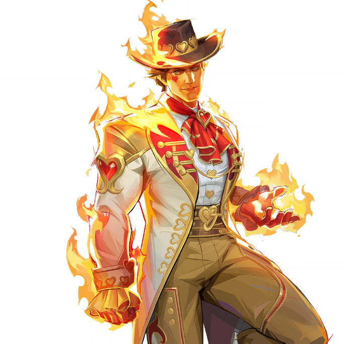 Human Torch Jack Of Hearts Costume | PSYLOCKE.GG